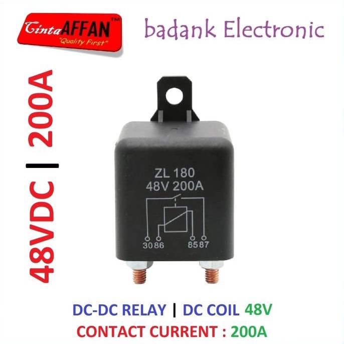 Jual HRG DISKON COIL 48V DC-DC Relay 200A Automotive Heavy Duty High ...