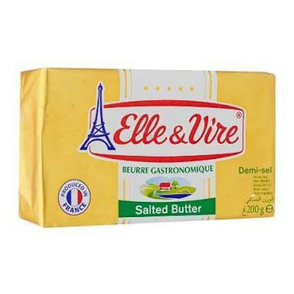 Jual ELLE & VIRE BUTTER SALTED 200 GR | Shopee Indonesia