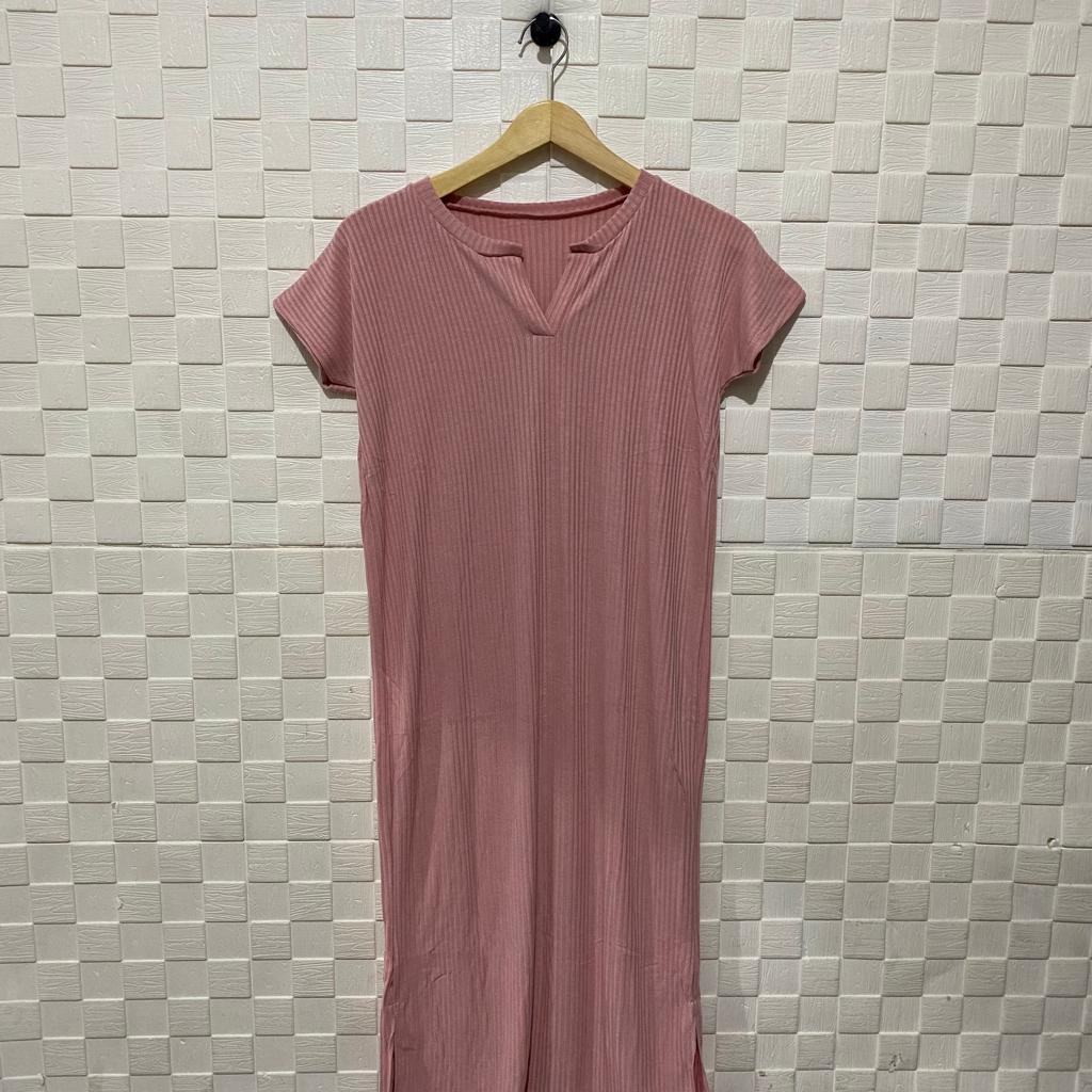 Jual Dress rajut wanita/maxi dress/long dress bodycon/knit dress V ...