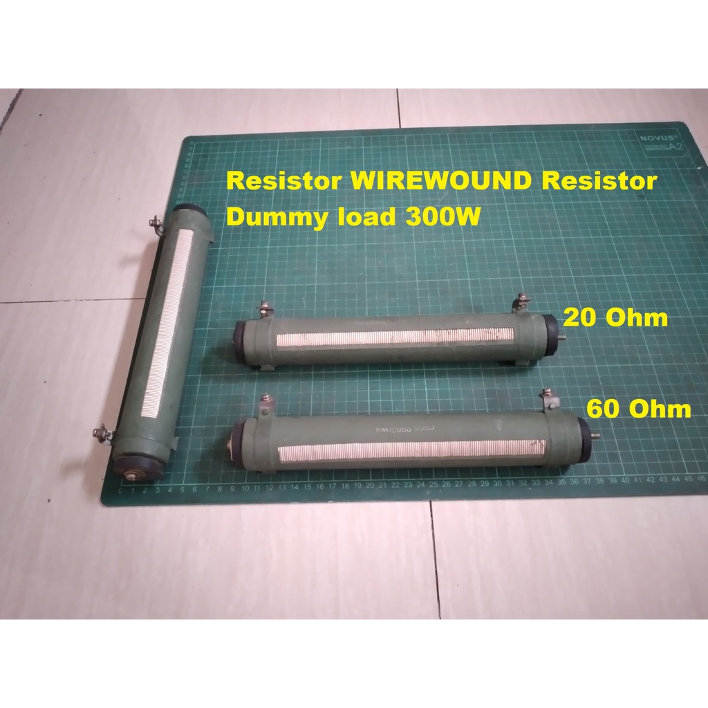 Jual Resistor WIREWOUND Resistor Dummy load 300W 20 ohm/60 ohm | Shopee ...