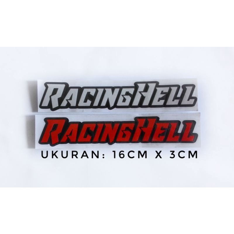 Jual Stiker Cutting Racing Hell 16CM Cutting Sticker Untuk Stiker Motor ...