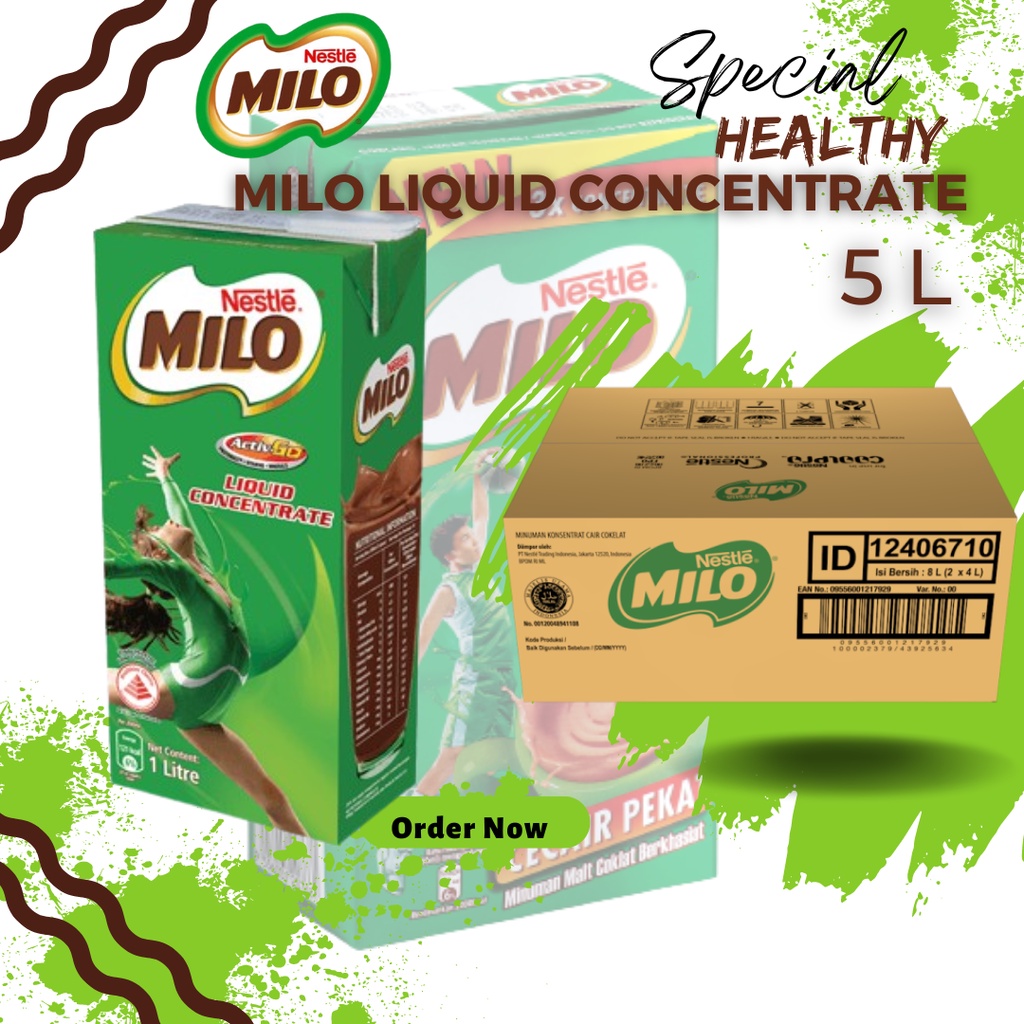 Jual Nestle Milo Liquid Concentrate 5L | Shopee Indonesia