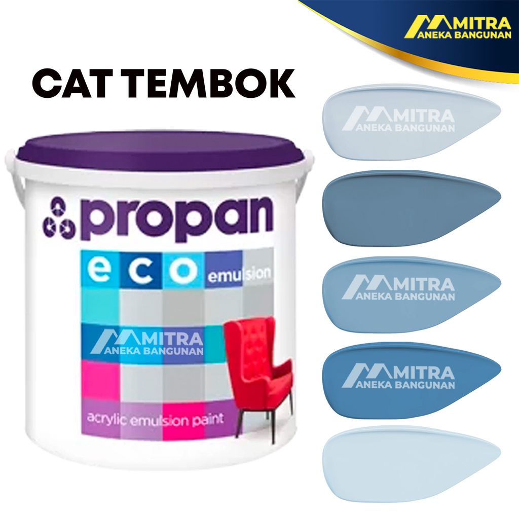 Jual ECO EMULSION PROPAN 5 KG / CAT TEMBOK INTERIOR / BIRU TELOR ABU ...