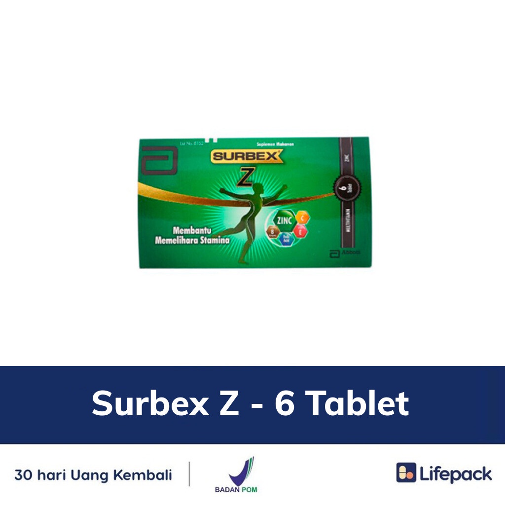 Jual Surbex Z - 6 Tablet - LIFEPACK | Shopee Indonesia