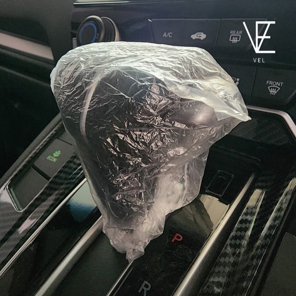 Jual Plastic Disposable Shift Knob Cover Gigi Mobil Plastik Bening ...