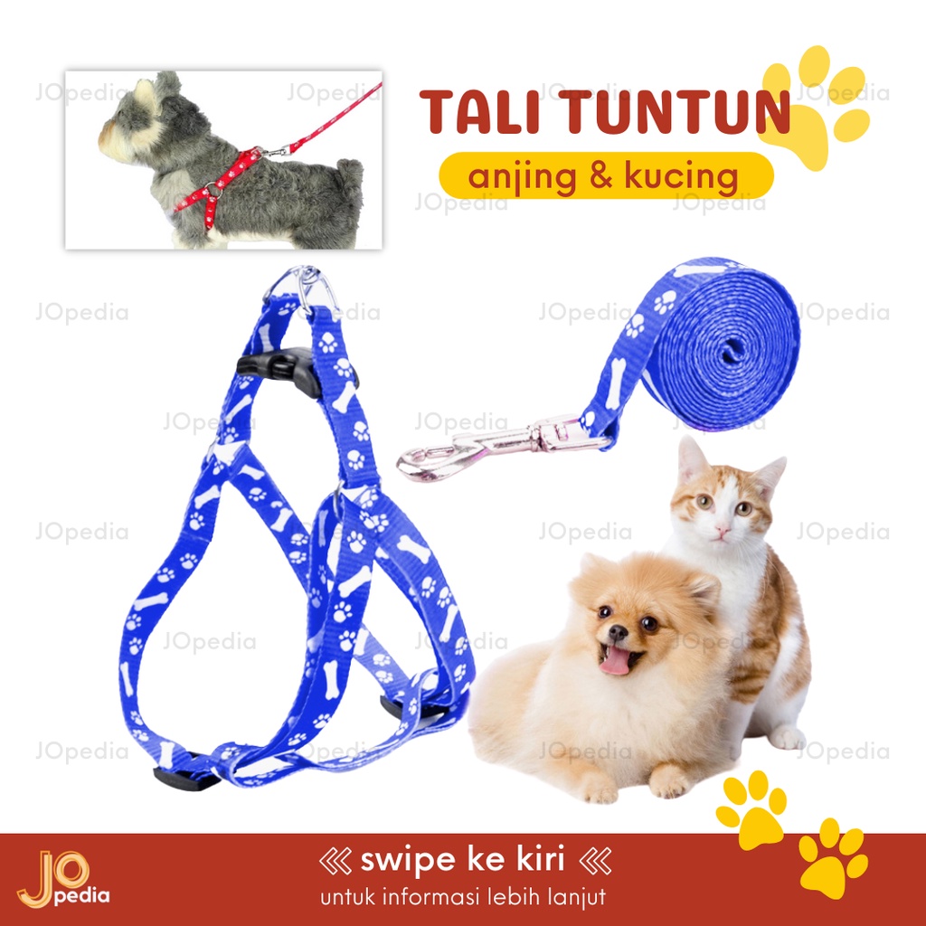 Jual TALI TUNTUN A Anjing Kucing Kalung Tali Harnes Pet Harness Y Leash ...