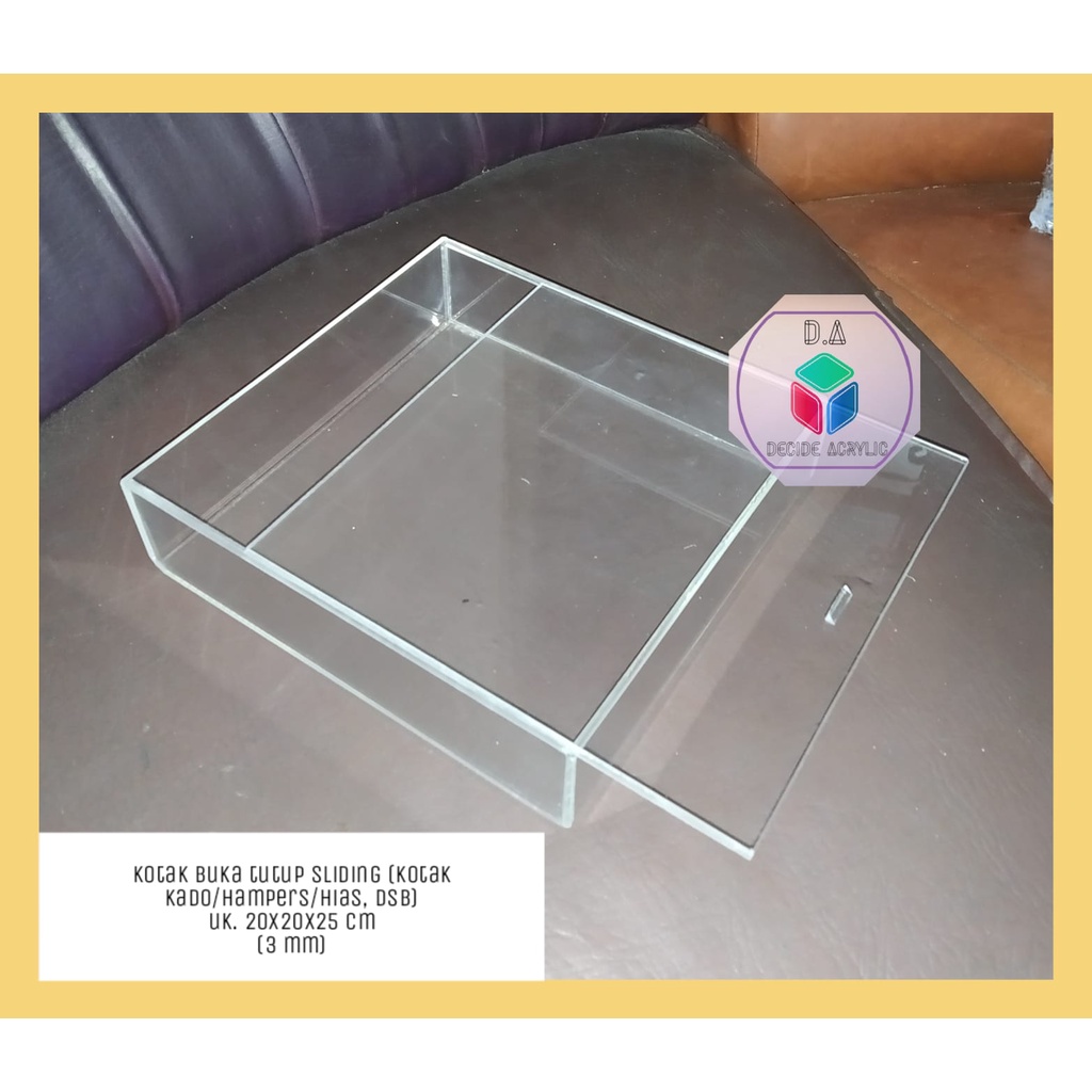 Jual Decide Acrylic Akrilik Kotak Kado Hias Hampers Souvenir Buka Tutup ...