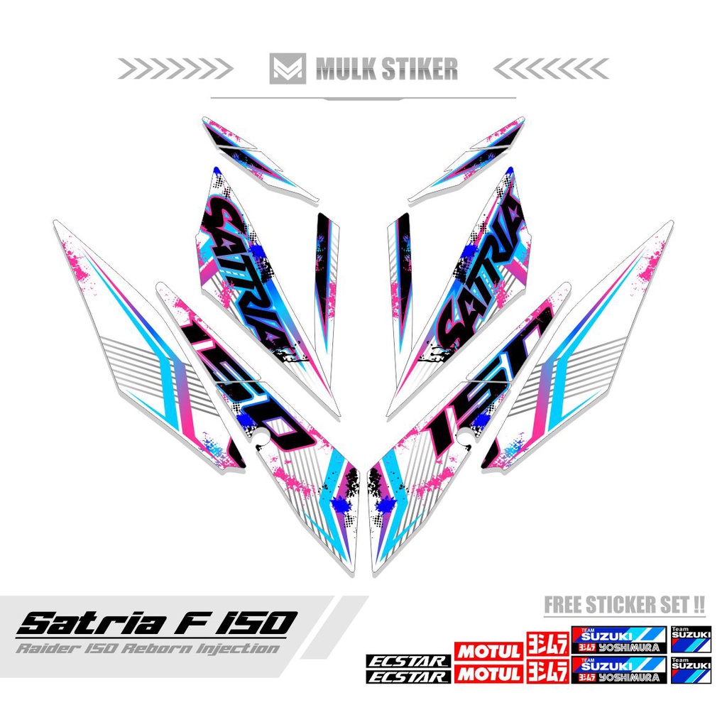 Jual STRIPING SATRIA INJEKSI 150 MOTOF 15 GRUNGE / F150 / SATRIA F 150 ...