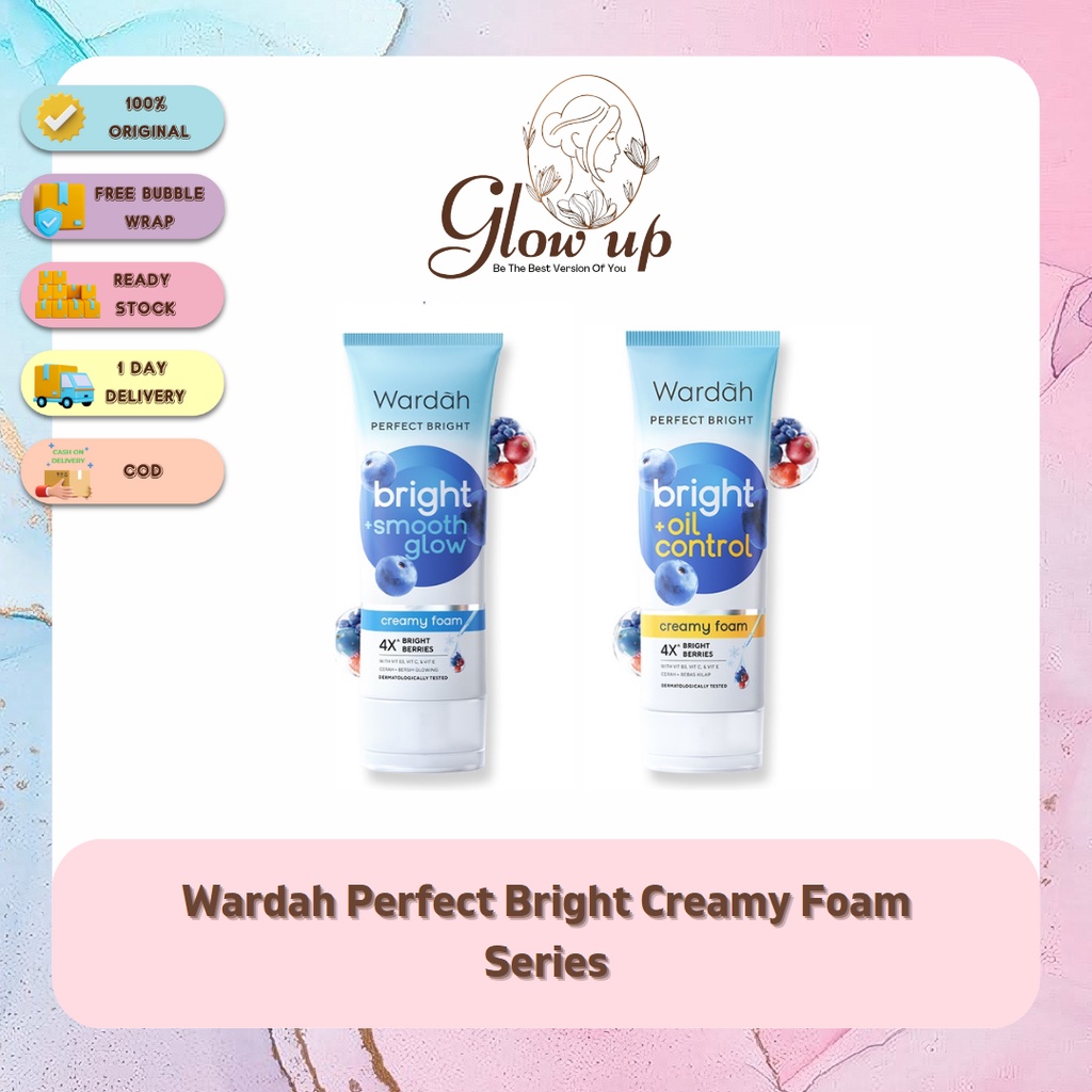 Jual Wardah Perfect Bright Creamy Foam Brightening + Oil Control ...