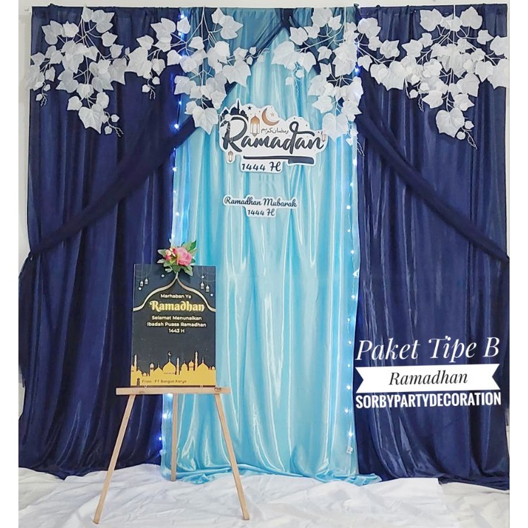 Jual Backdrop Background Dekorasi Ramadhan Idu fitri lebaran acara ...