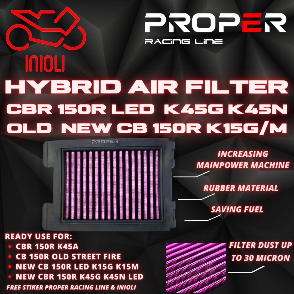 Jual FILTER UDARA PROPER RACING LINE CBR 150R CB 150R CBR150R CB150R ...