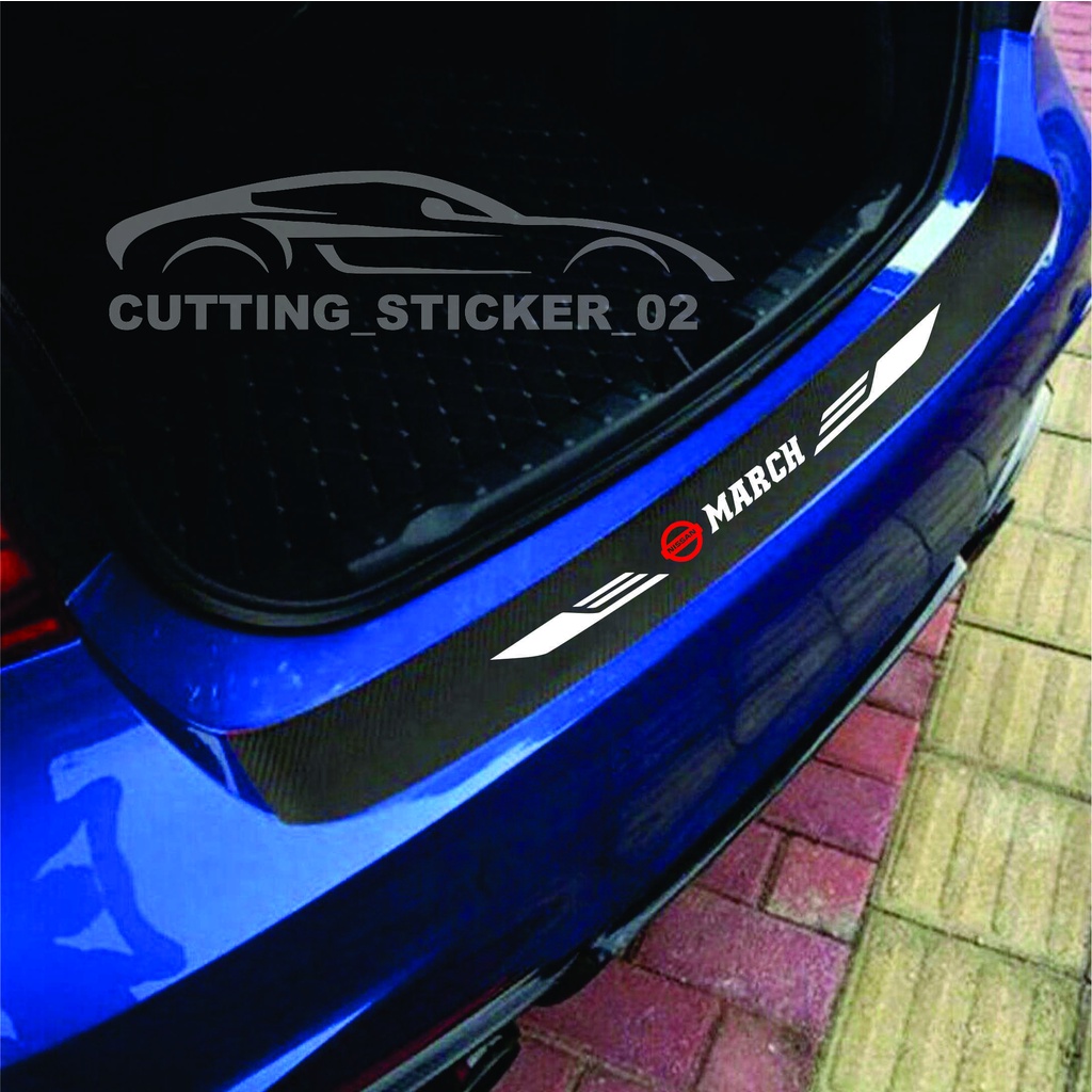 Jual STICKER SIIL PLATE CARBON 3D MOBIL MARCH STICKER KARBON 3D ...