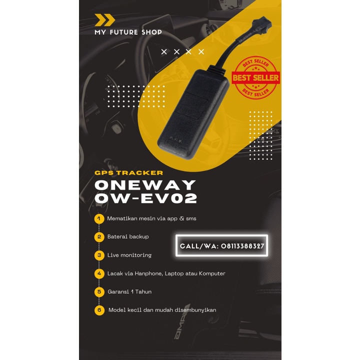 Jual GPS TRACKER ONEWAY TIPE EV02 FREE SERVER ONEWAY 1 TAHUN | Shopee Indonesia