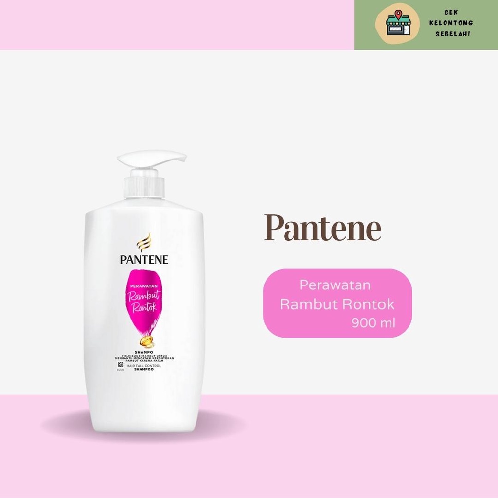 Jual Pantene Shampoo Perawatan Rambut Rontok 900ml | Shopee Indonesia