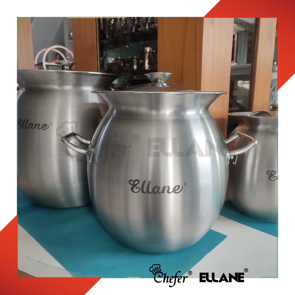Jual panci soup pot gentong stainless steel ellane 14 liter | Shopee ...