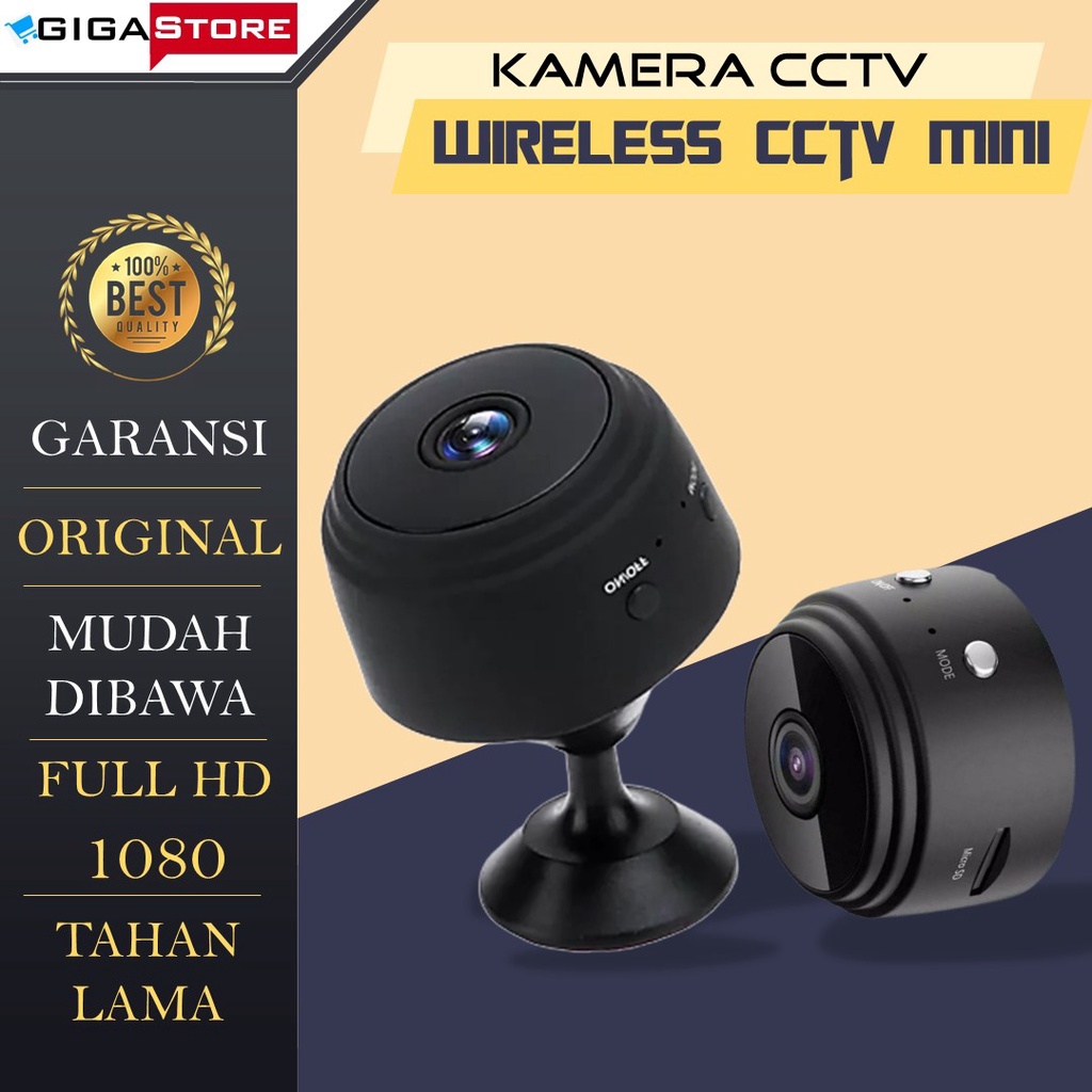 Jual Kamera CCTV Mini Wireless Wifi HD 1080P Pengintai Tersembunyi ...