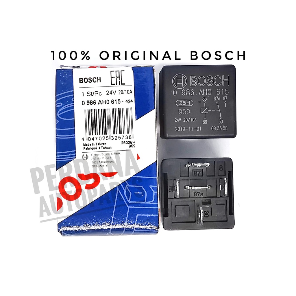 Jual Relay BOSCH 12V / 24V : 0332 209 152 (87A) DIODE, 0986 AH0 081 ...