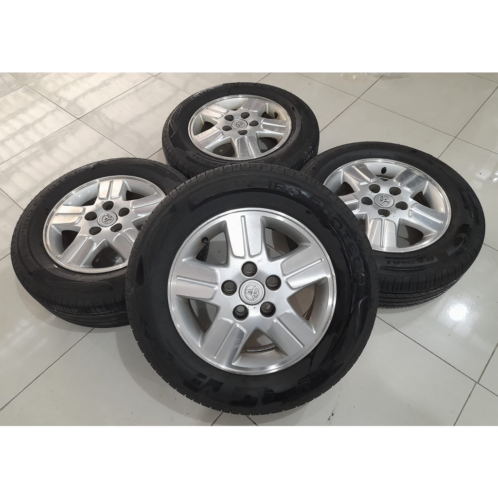 Jual Velg Pelek Racing Bekas Copotan Mobil Inova G Ring 15 + Ban 205 65 R15 Granmax, Luxio, L300 ...
