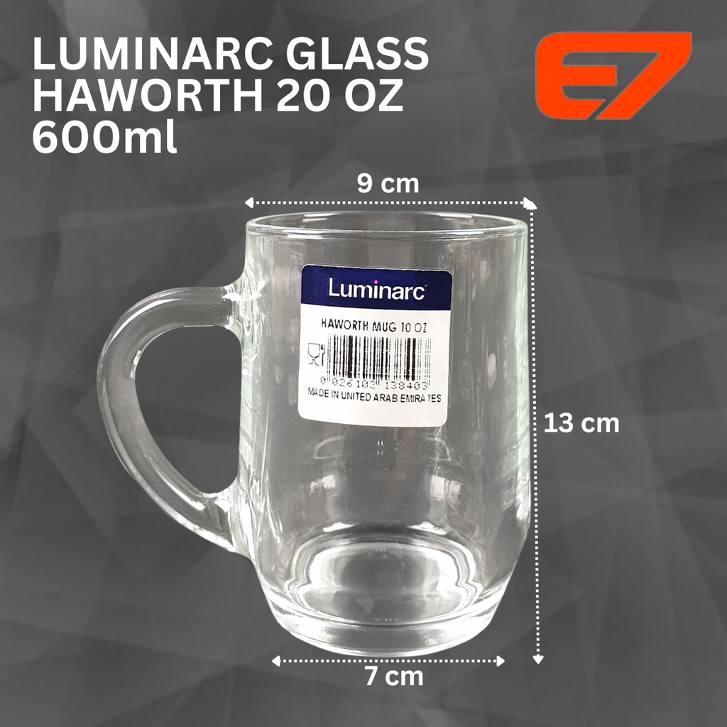 Jual Luminarc Gelas Kaca Haworth - Mug Kaca 600ml | Shopee Indonesia