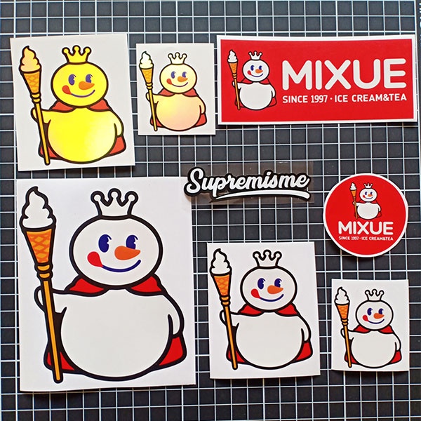 Jual Stiker Mixue Murah | Sticker Ice Cream Mixue | Stiker Logo Mixue ...