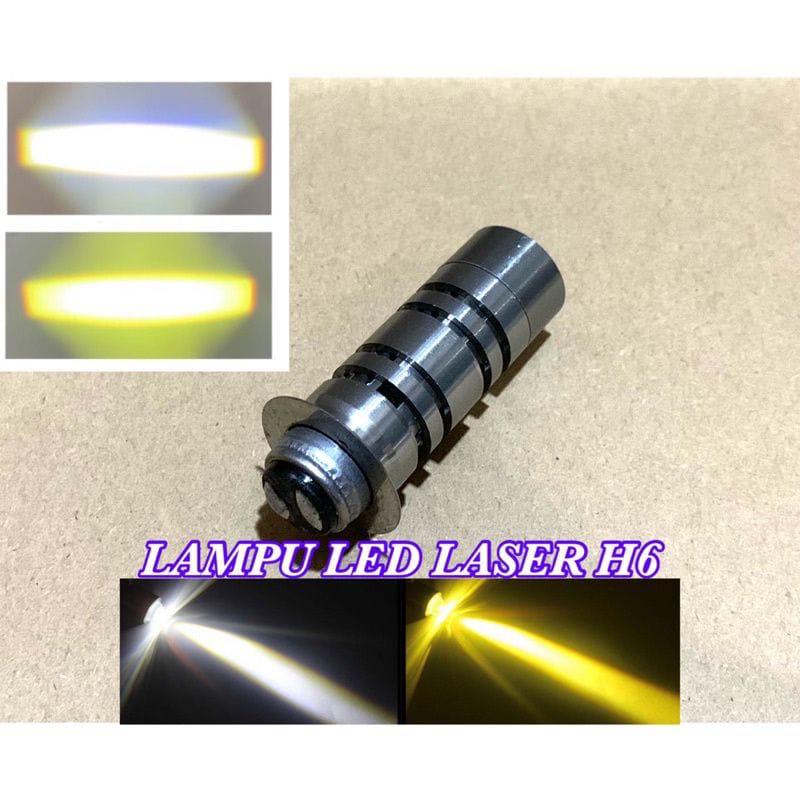 Jual Lampu Motor Led H6 Laser 2Warna Hi Low PNP Matic bebek H6 ...