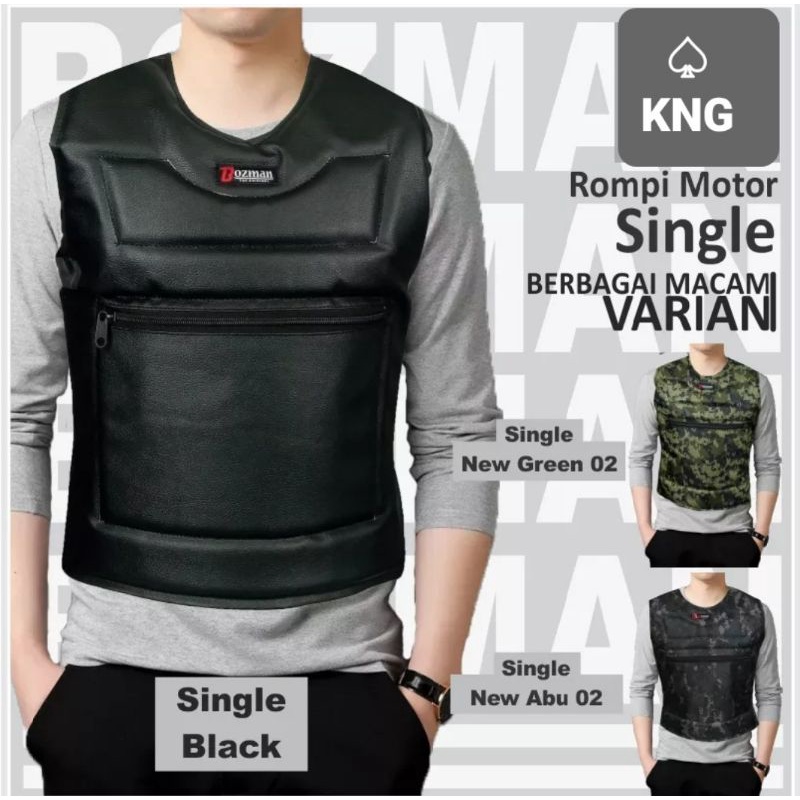 Jual Rompi Motor Single Pria Dewasa Proteksi Dada Dari Masuk Angin ...