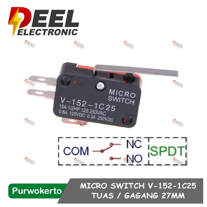 Jual MICRO SWITCH V-152-1C25 MINI LIMIT SWITCH SAKLAR MINI TUAS GAGANG | Shopee Indonesia