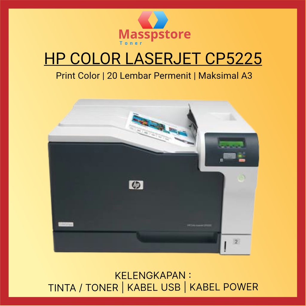 Jual Printer A3 Hp Color laserjet Cp5225 Printer Laser Color a3 ...