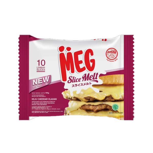Jual MEG CHEDDAR CHEESE SLICE MELT 10 PCS - KEJU | Shopee Indonesia