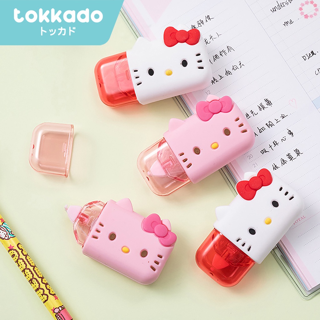 Jual TOKKADO Hello Kitty Tipe-X Correction Tape Tip Ex Sanrio Original ...