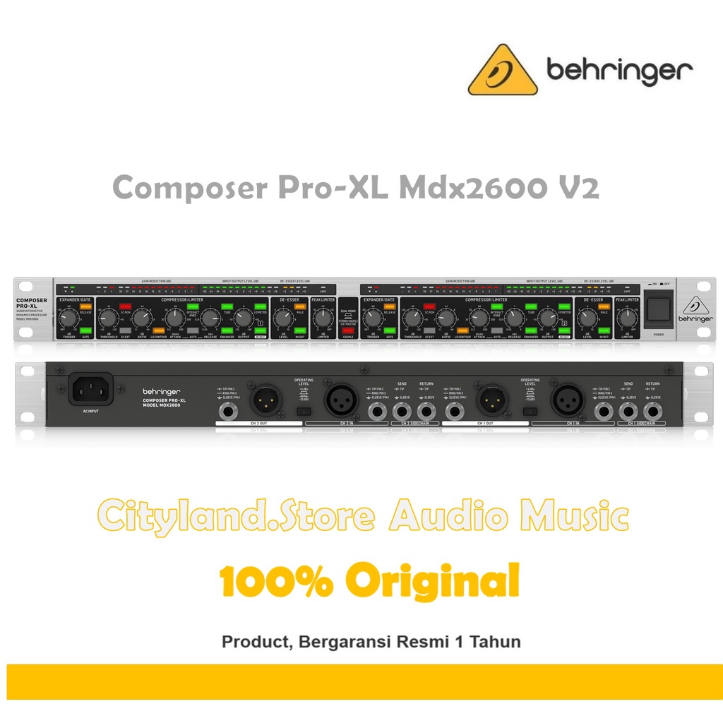 Jual Behringer Composer Pro-XL MDX2600 V2 Compressor original | Shopee ...