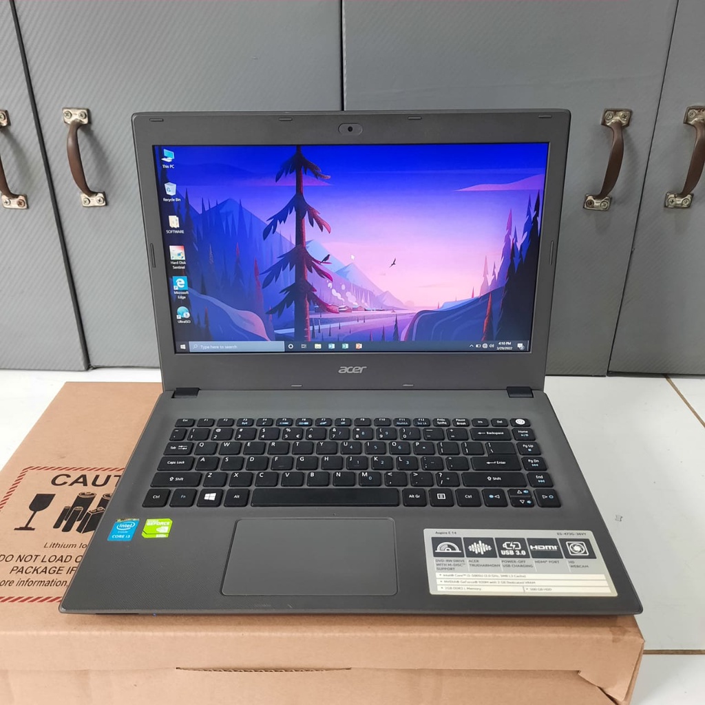 Jual Laptop Acer E5-473G, Cor i3-Gen 5Th, Nvidia geforce 920M, Ram 4/HDD 500Gb | Shopee Indonesia