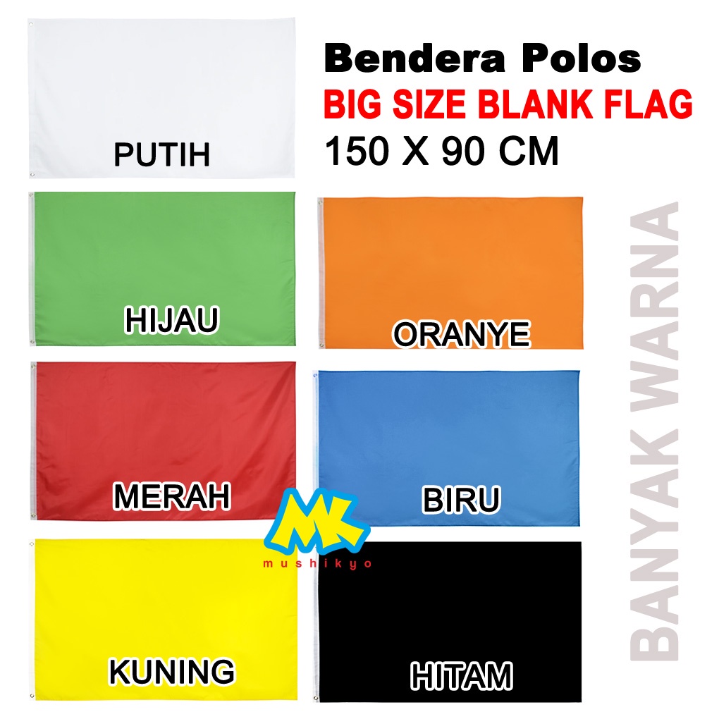 Jual Bendera Polos / Blank Flag ukuran Besar | Shopee Indonesia
