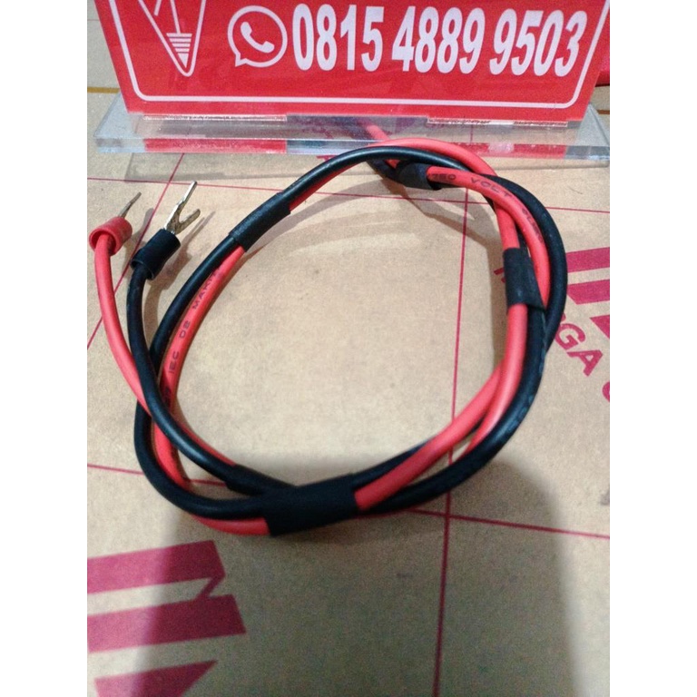 Jual kabel merah hitam 4 mtr lengkap dengan skun di ujung ujungmya ...