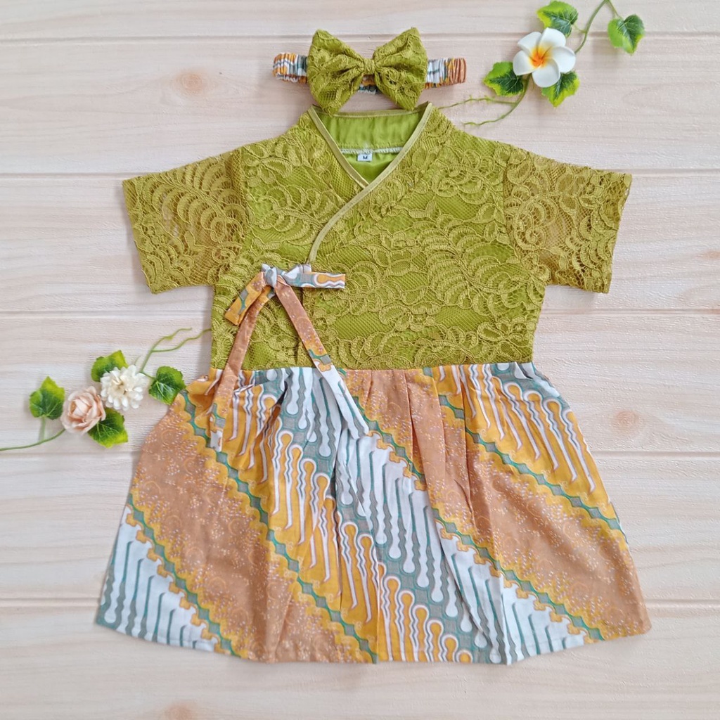 Jual Hanbok Anak / Hanbok Batik / Hanbok Brokat warna Olive | Shopee ...