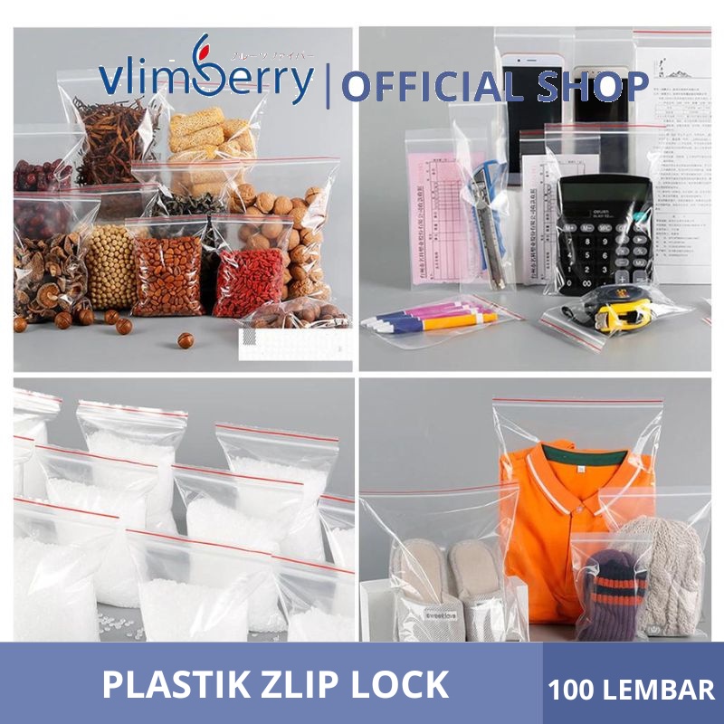 Jual Zip Lock Ziplock Plastik Klip Bening Clip Zipper Cetik Ctik Segel ...