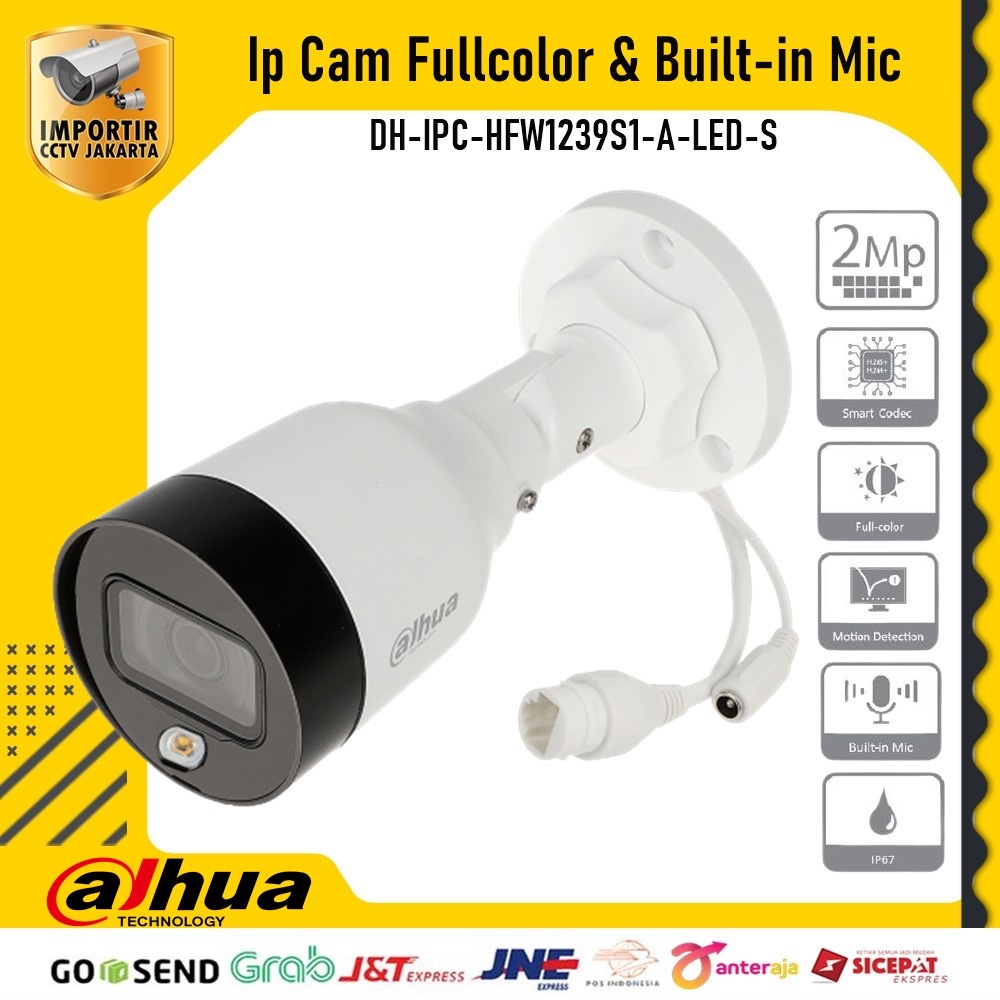 Jual CCTV IP Cam DAHUA Fullcolor Built-in Mic 2MP ICJ | Shopee Indonesia