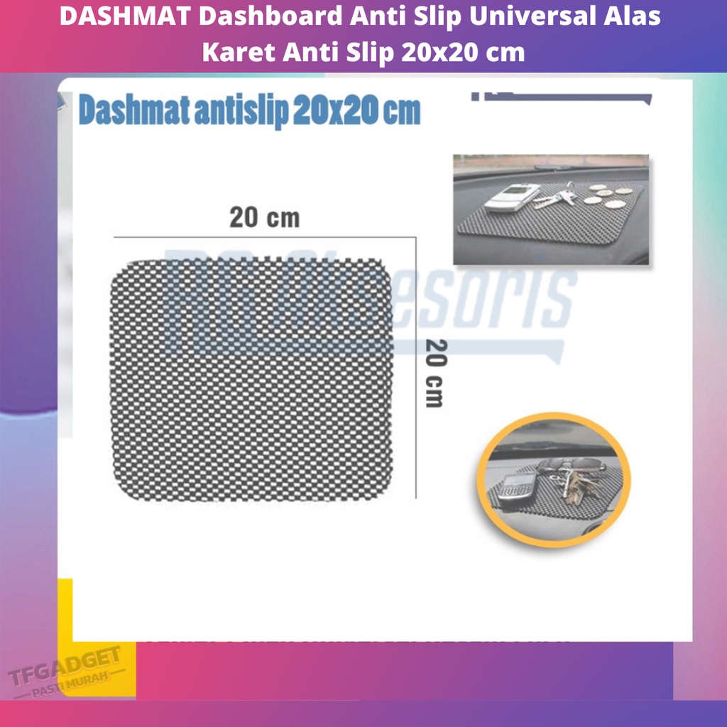 Jual DASHMAT Dashboard Anti Slip Universal Alas Karet Anti Slip 20x20 ...