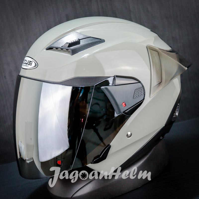 Jual ZEUS HELM ZS611 SOLID | AUDI GRAY | ZS-611 | ZS 611 Dual VISOR ...