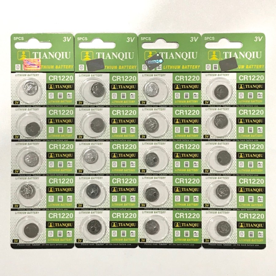 Jual BATERAI - BATTERY - BATEREI KANCING BUTTON CELL CR1220 ECR1220 LM1220 | Shopee Indonesia