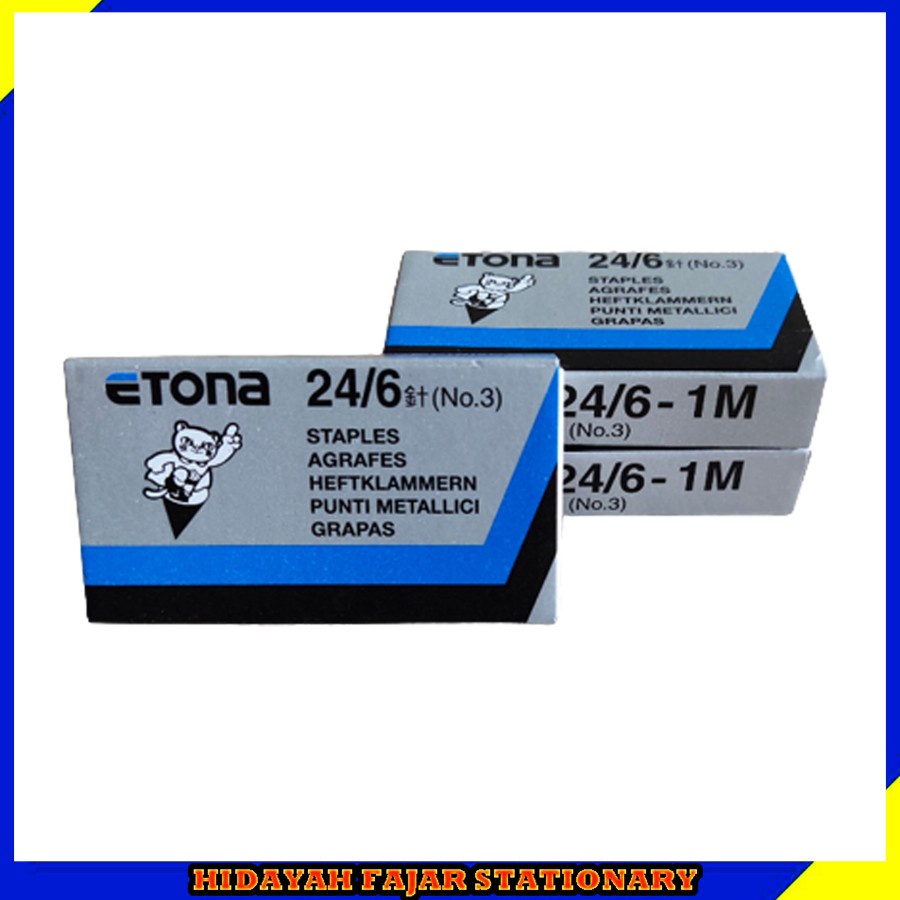 Jual Isi Staples Besar - Isi Staples no 3 - Isi Steples Etona | Shopee ...