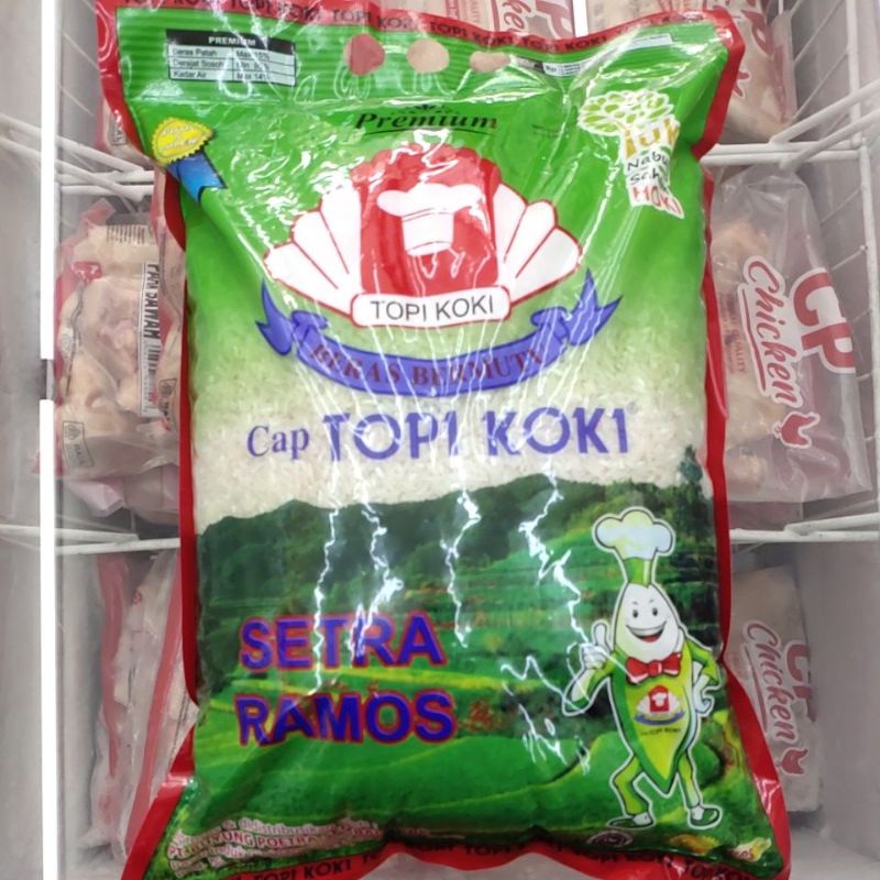 Jual Beras Cap Topi Koki 5kg | Shopee Indonesia