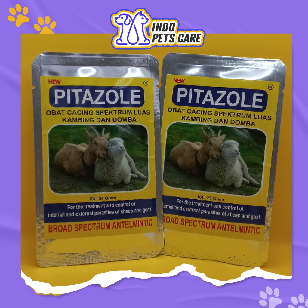 Jual OBAT CACING KAMBING - PITAZOLE 25GRAM - AMPUH MEMBASMI WORM PITA ...