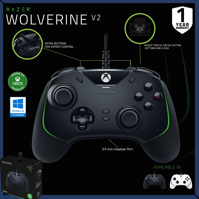 Jual Razer Wolverine V2 - Wired Gaming Controller for Xbox and PC ...