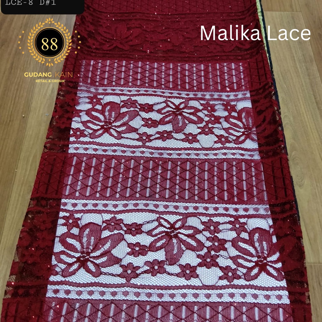 Jual Brukat Brokat Lace Malika Premium Import (1 Roll = 50 Yards ...