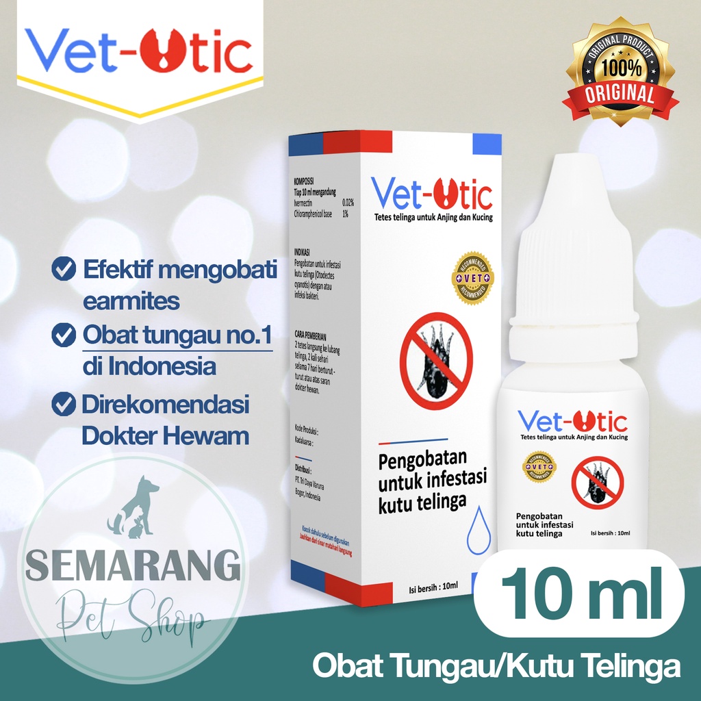 Jual VETOTIC Ear Mites Treatment 10ml | VET OTIC Obat Kutu/Tungau ...
