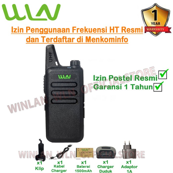 Jual WLN WINLAN HT WALKIE TALKIE SATUAN KD-C1 UHF LENGKAP CHARGER DEKSTOP | Shopee Indonesia