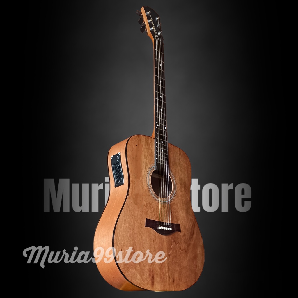 Jual Gitar Akustik Elektrik Dreadnought open pore | Shopee Indonesia