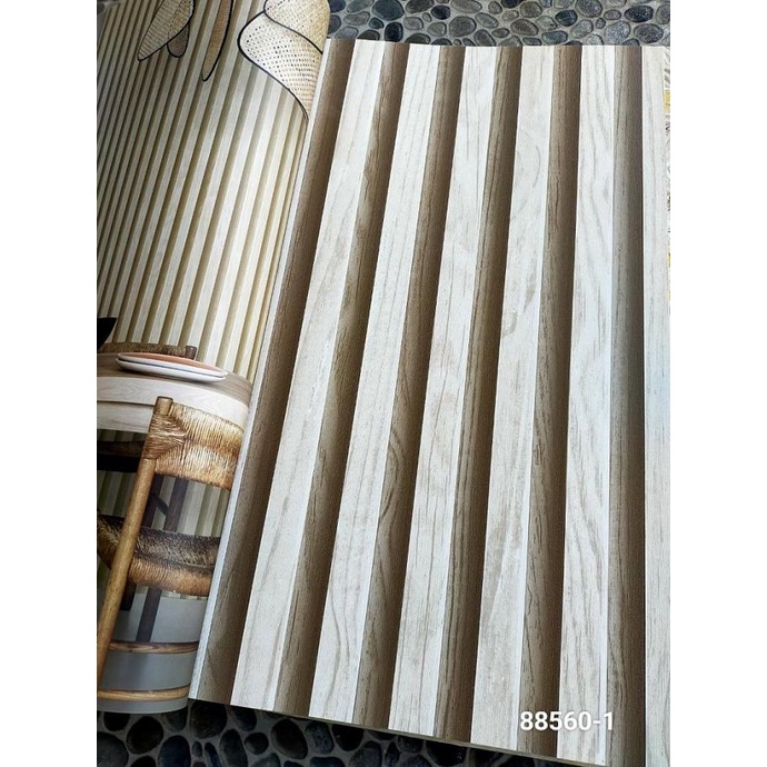 Jual Wallpaper Dinding Korea Premium Motif Panel Kayu | Shopee Indonesia