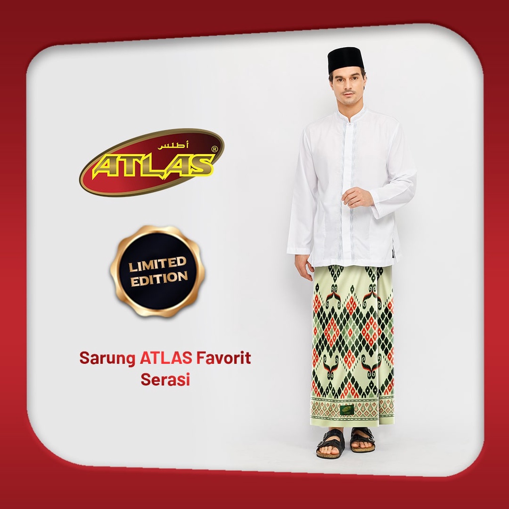 Jual Sarung ATLAS Favorit Serasi Motif BHS KWG Cream 04 | Shopee Indonesia